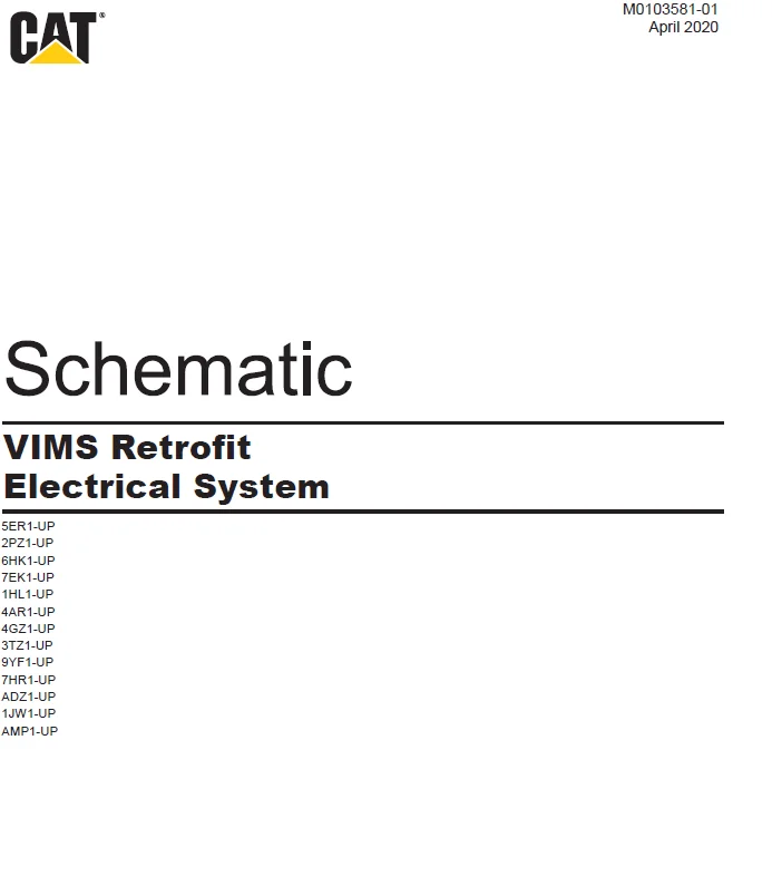 EN CAT Off-Highway Truck VIMS Retrofit Electrical system Schematic ...