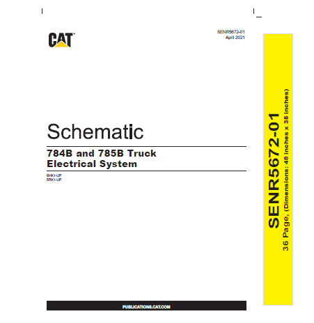 EN Cat Off-Highway Truck 784B and 785B Truck Electrical System ...