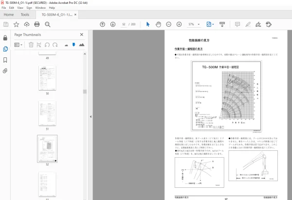 Tadano Forklift TG-500m-6 トラッククレーン 取扱説明書 – HeyDownloads – Manual Downloads
