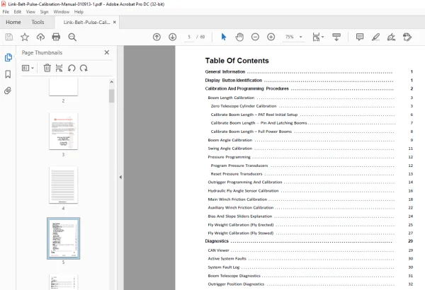Link‐Belt Pulse Calibration Manual – PDF DOWNLOAD – HeyDownloads ...